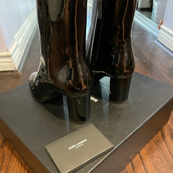 Yves Saint Laurent | Shoes | Brand New Ysl Lou Patent Leather Ankle ...